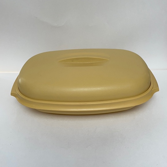 Tupperware | Kitchen | Vintage Tupperware Gold 3 Pc Microwave Steamer ...